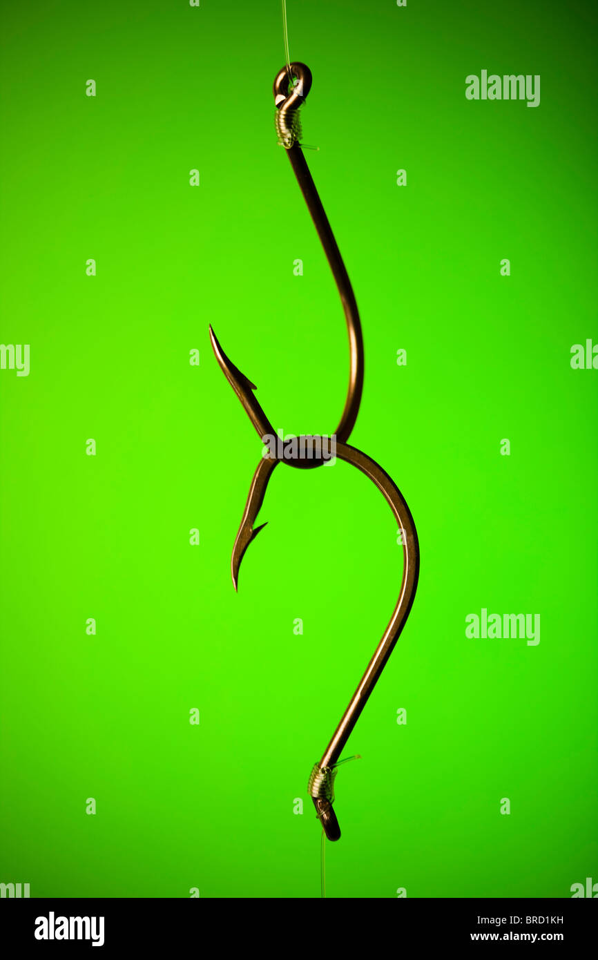 Hook Crossed hooks Stock Photo - Alamy