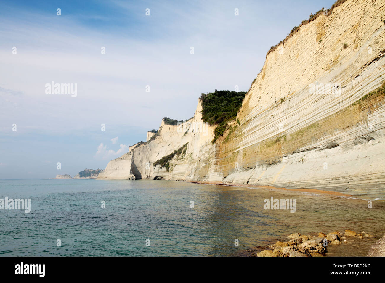 Sunset Beach Peroulades Stock Photo - Alamy