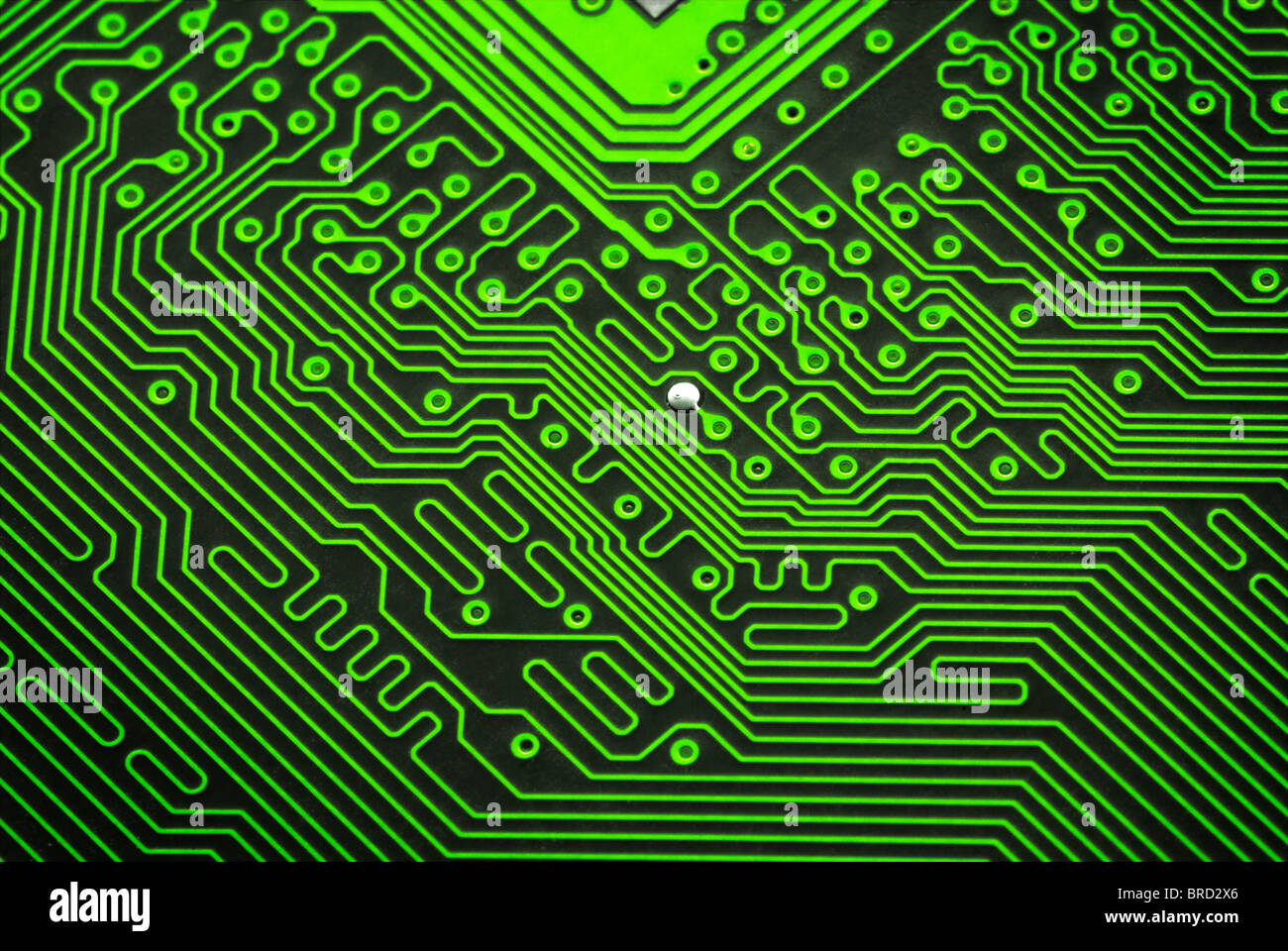 Close up of a red circuit board without components Stock Photo - Alamy