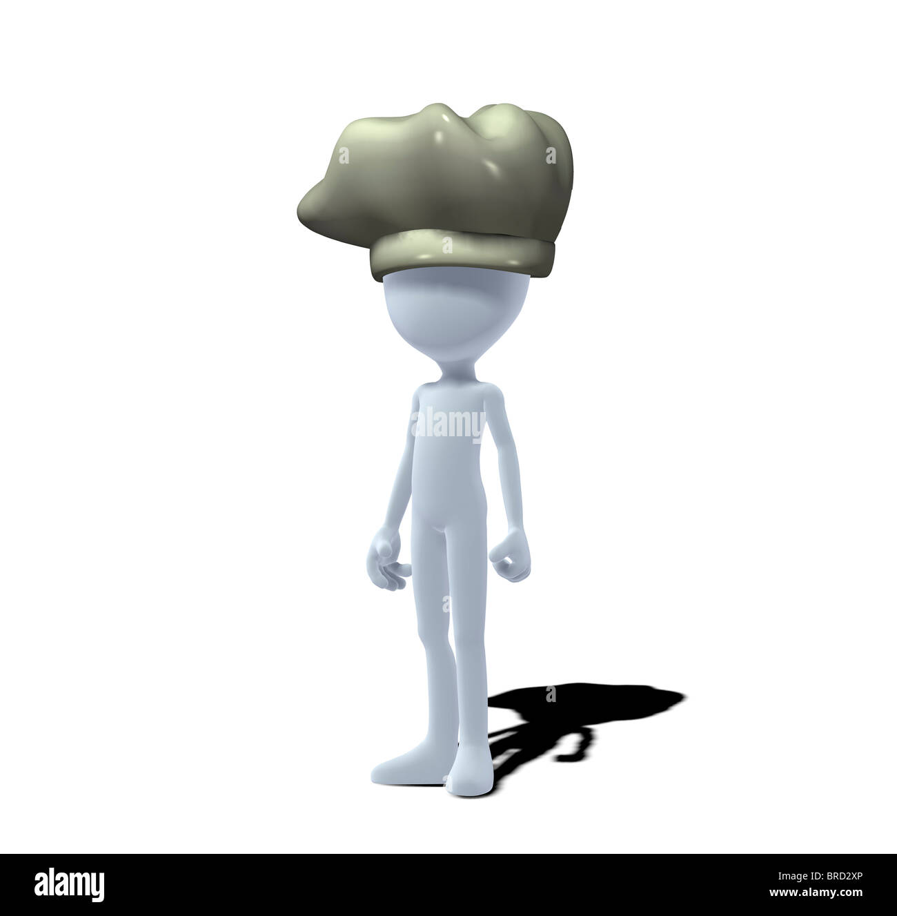 concept figure with toque blanche Stock Photo - Alamy