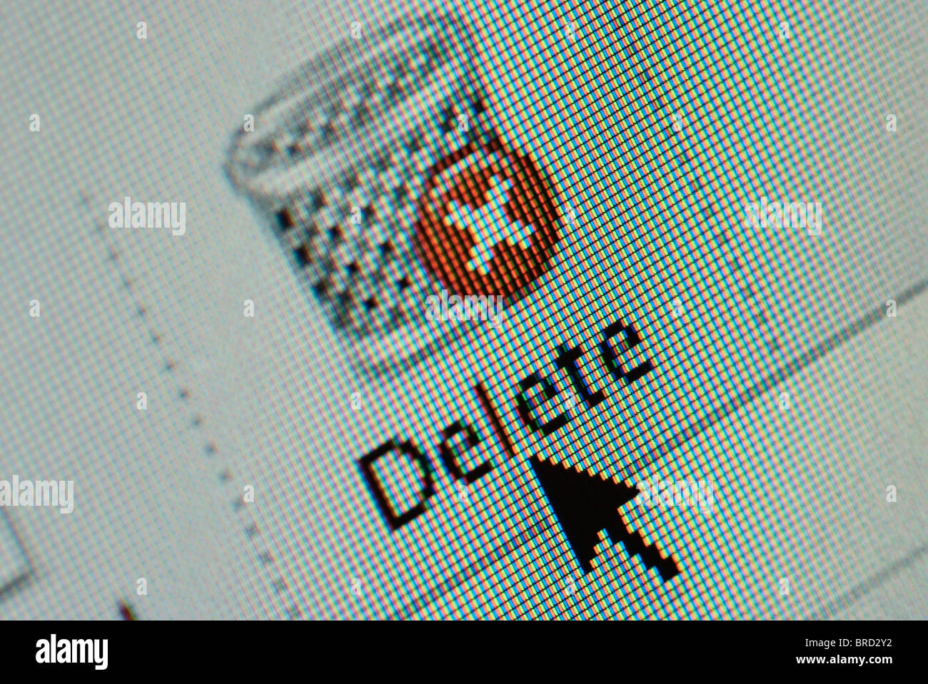 Hand cursor delete button hi-res stock photography and images - Alamy