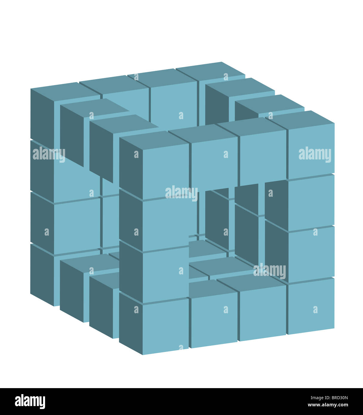 Many single blocks forming one big one Stock Photo - Alamy