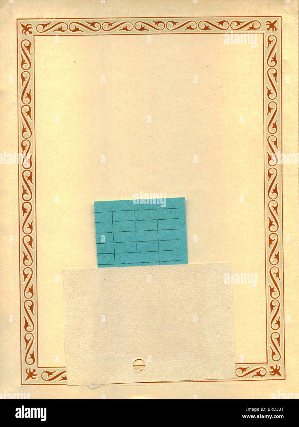 Pasted to an endpaper hi-res stock photography and images - Alamy