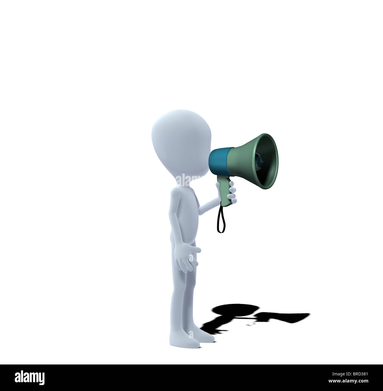 concept figure with megaphone Stock Photo - Alamy