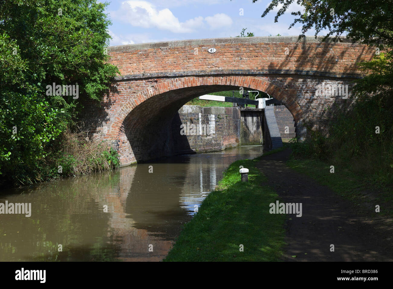 A bridge over a canal Stock Photo - Alamy