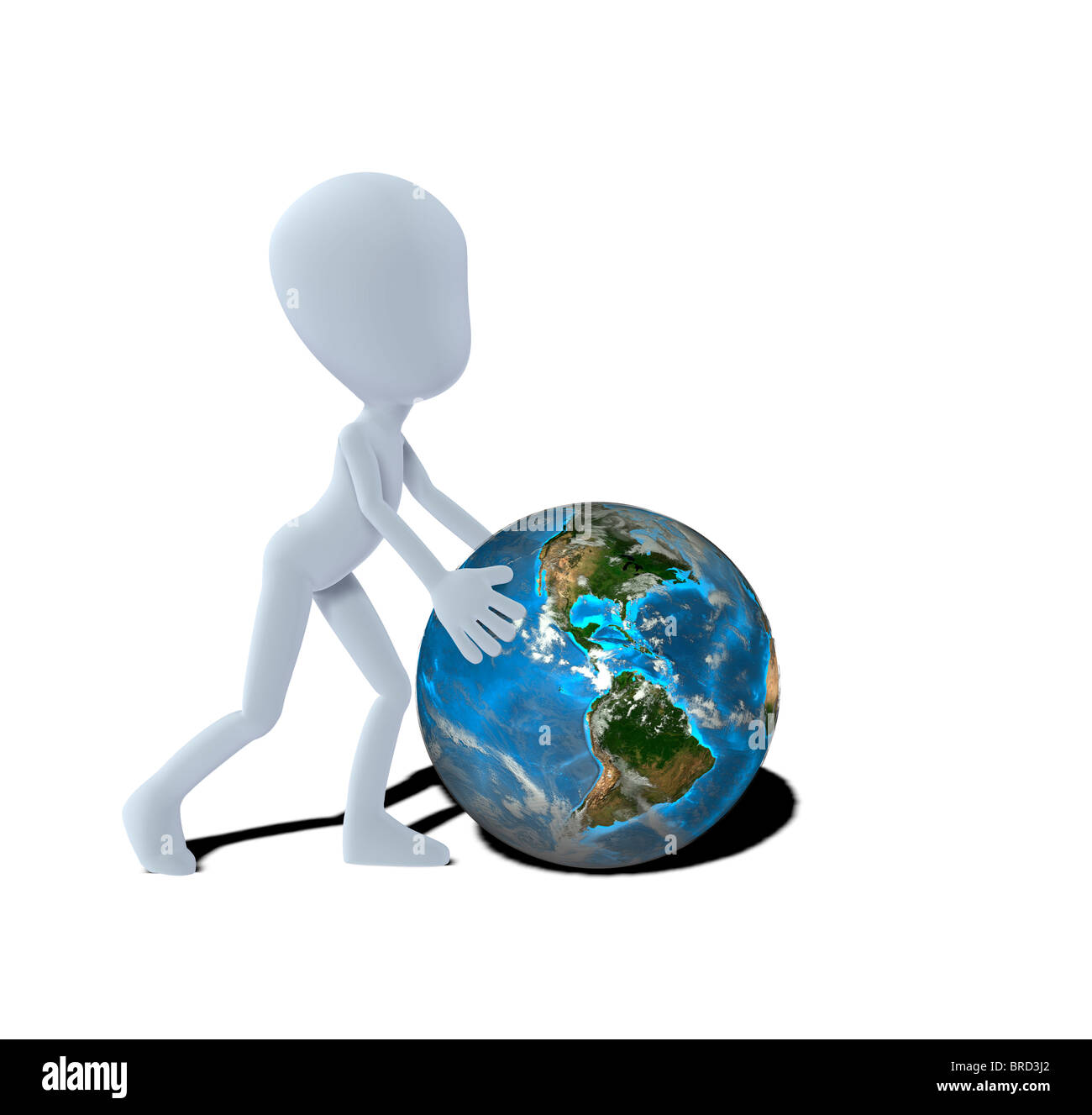 concept figure with globe Stock Photo - Alamy