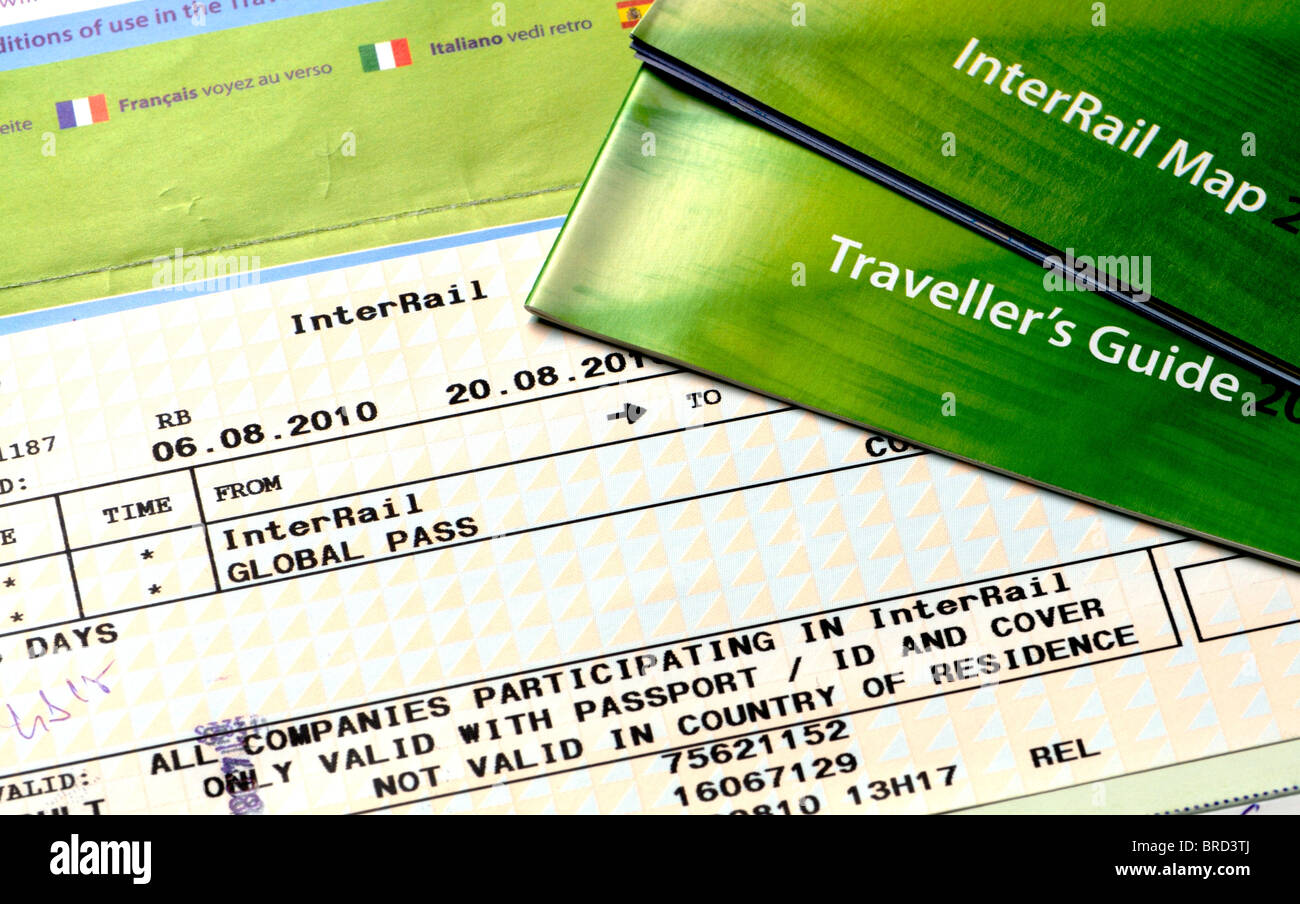 Interrailing interrail pass ticket travel hi-res stock photography and ...