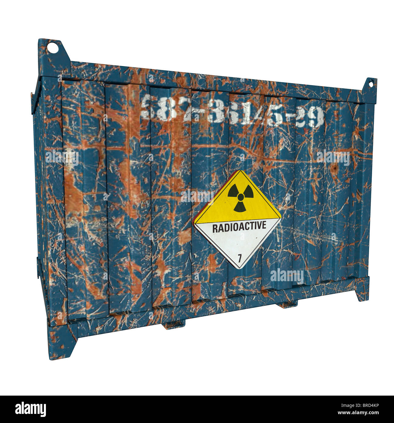 container with radioactive warning sign Stock Photo - Alamy