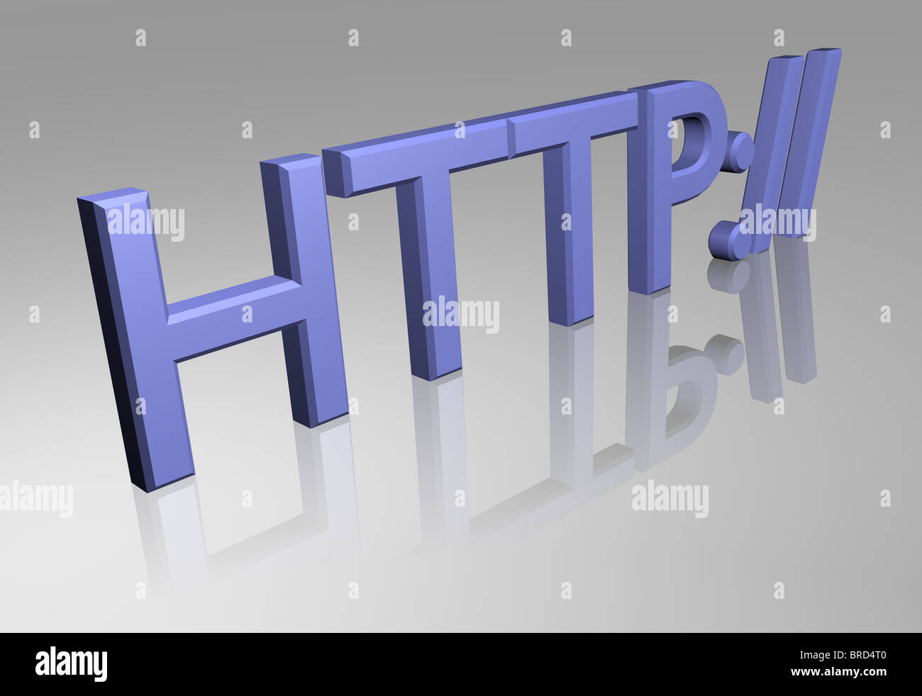 Begin of a typical website address as a 3d lettering Stock Photo - Alamy
