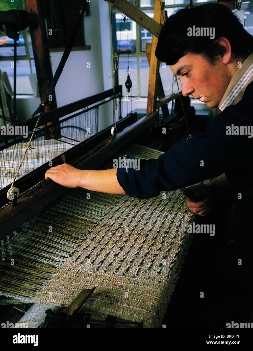 Co Donegal, Ireland; Person Weaving Stock Photo - Alamy