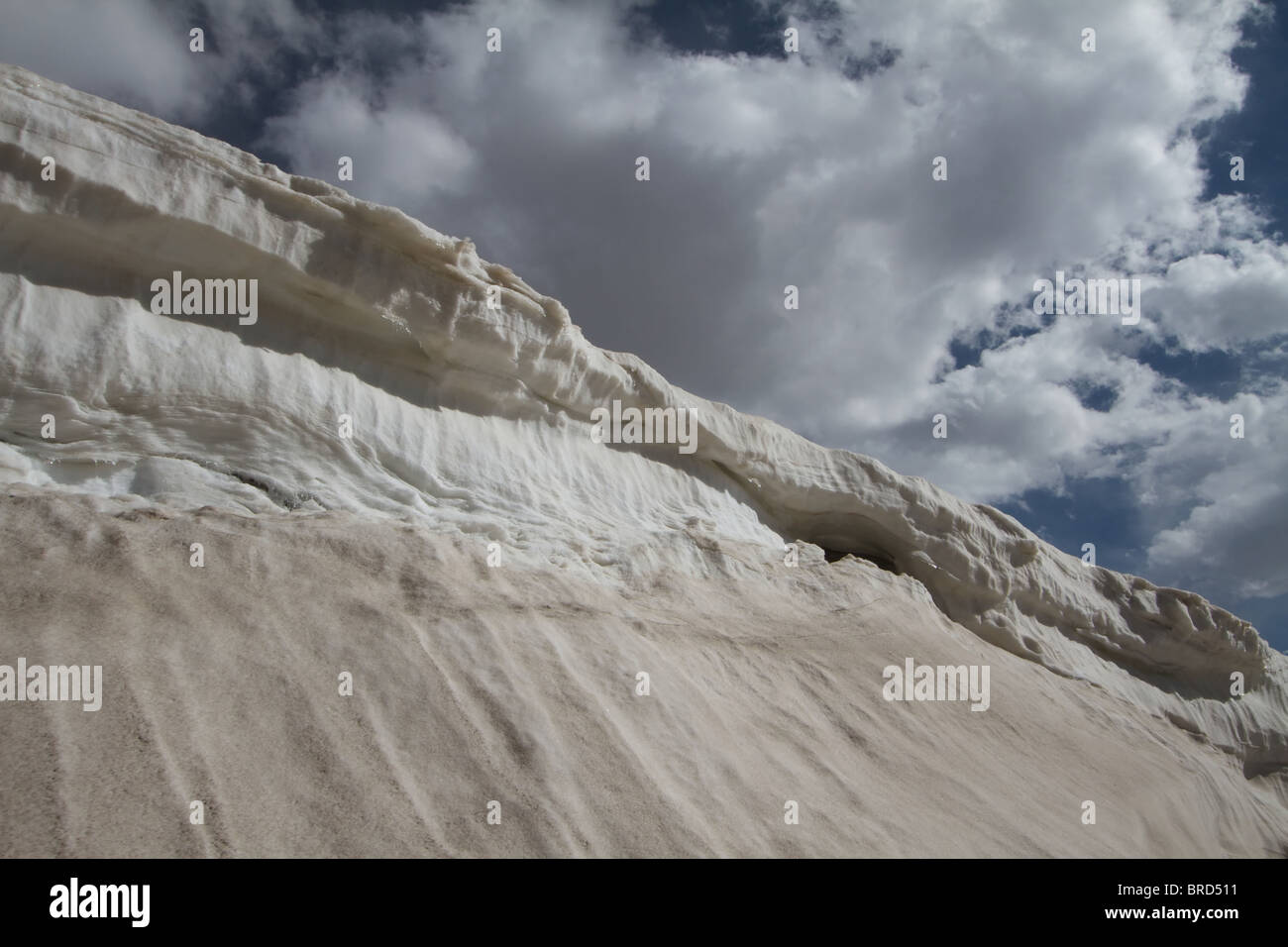 block of snow on the road to leh Stock Photo - Alamy