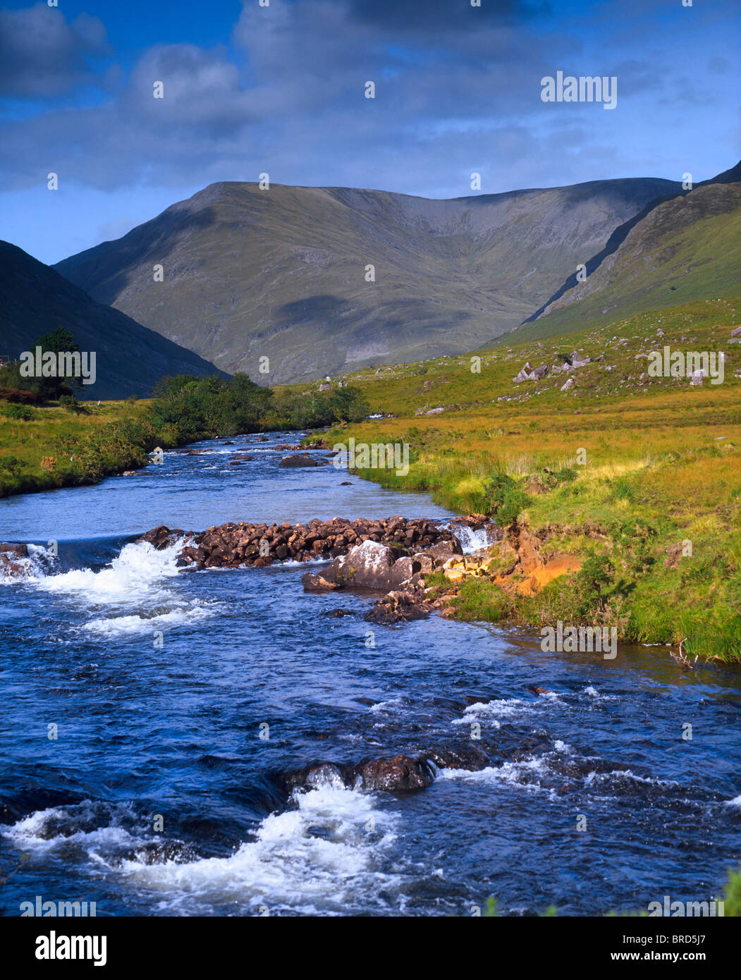 Ireland; River And Mountains Stock Photo - Alamy