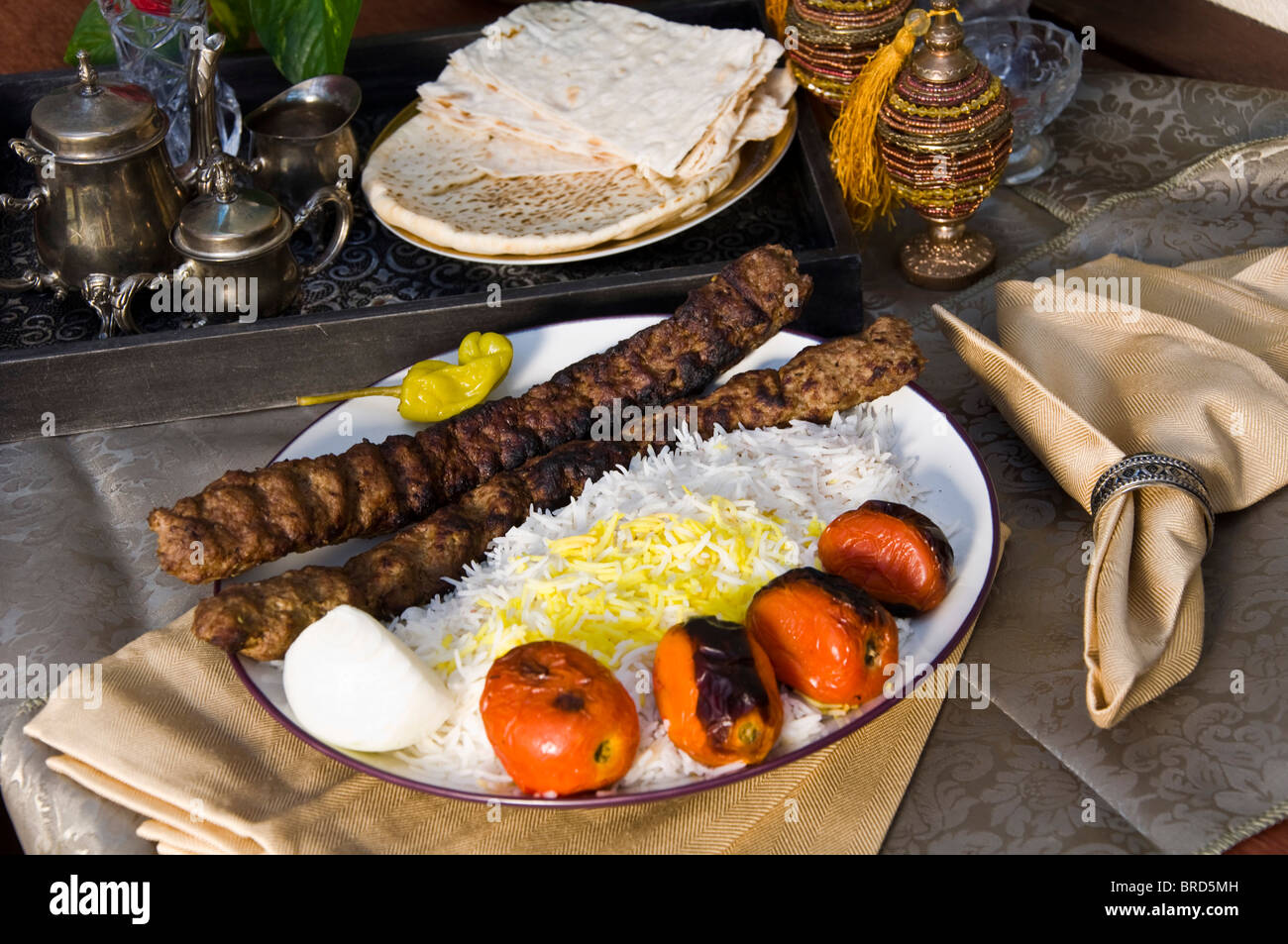 Persian Chelo Kebab Stock Photo - Alamy