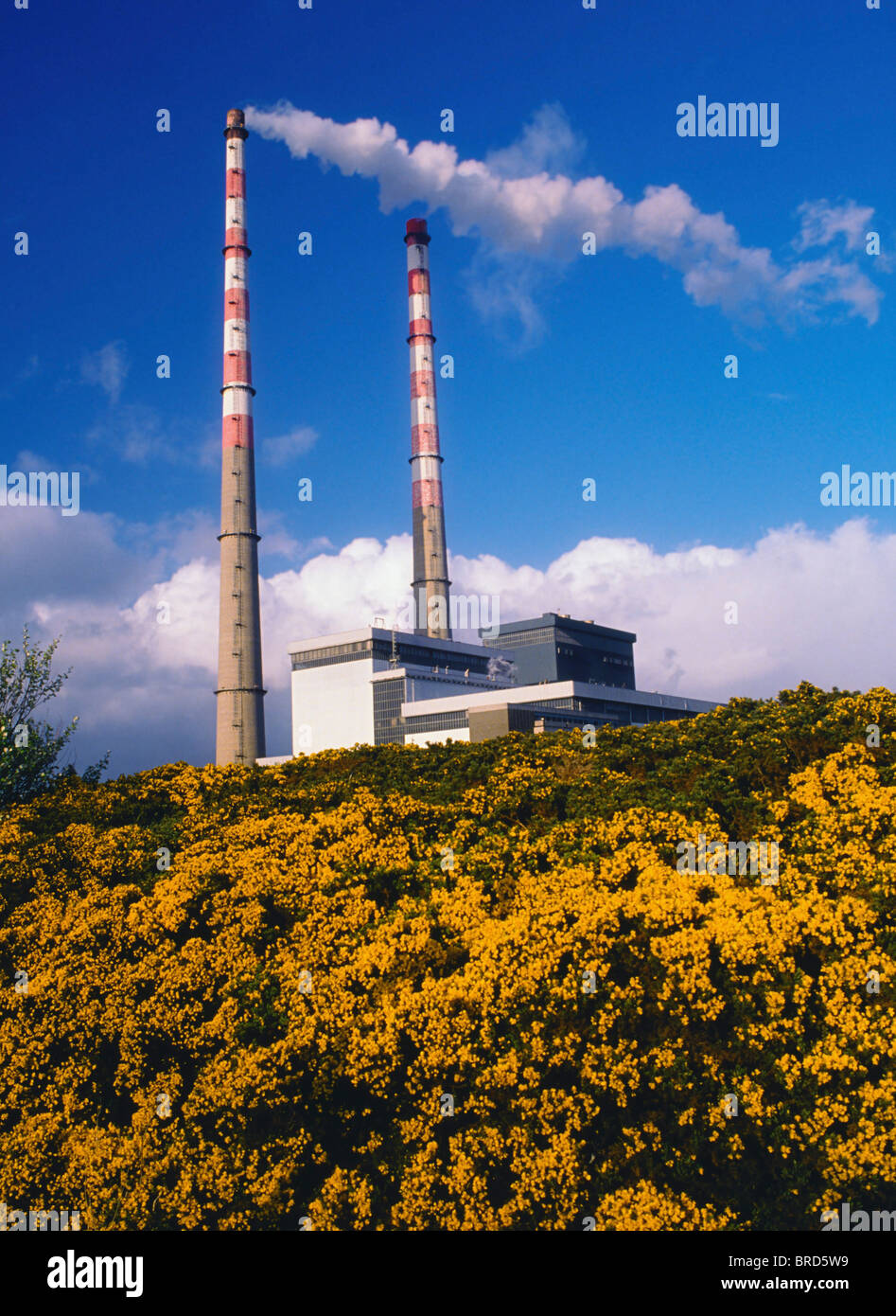 Dublin Bay, Co Dublin, Ireland; Power Station Stock Photo - Alamy