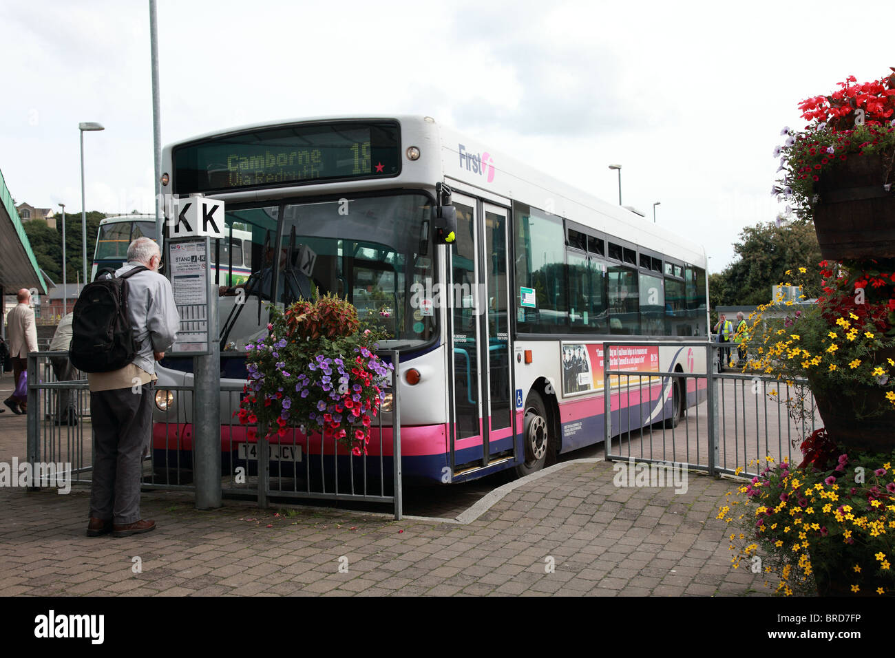 Public bus, Cornwall Stock Photo - Alamy