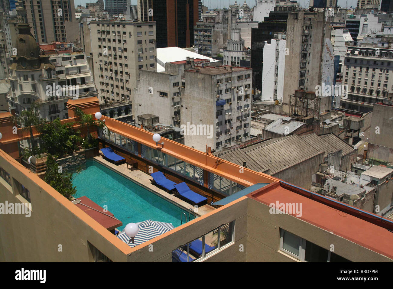 Penthouse swimming pool, Avenue of 9th July, Buenos Aires, Argentina ...