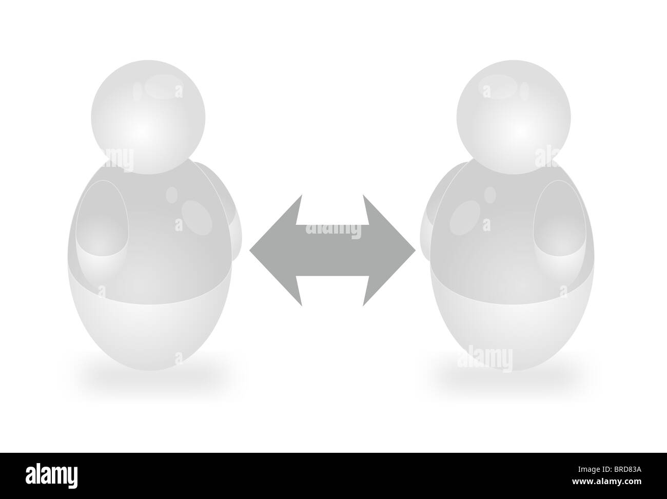 Background two person Black and White Stock Photos & Images - Alamy