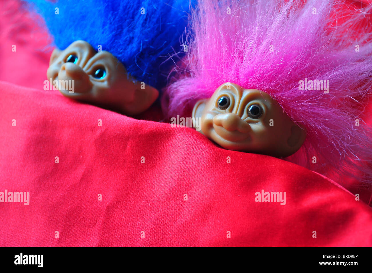 Trolls in bed Stock Photo - Alamy