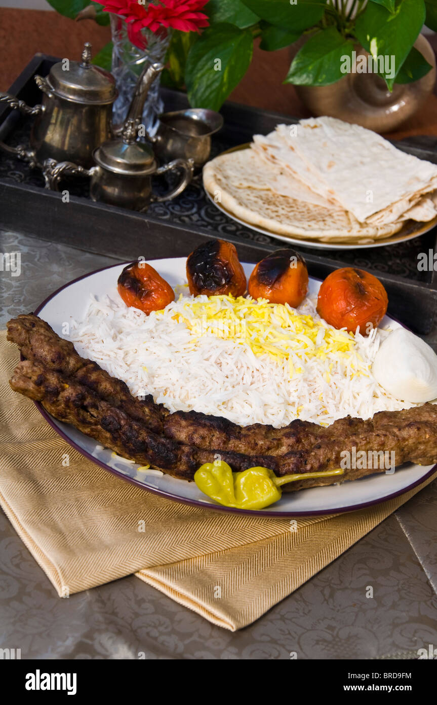 Persian Chelo Kebab Stock Photo - Alamy