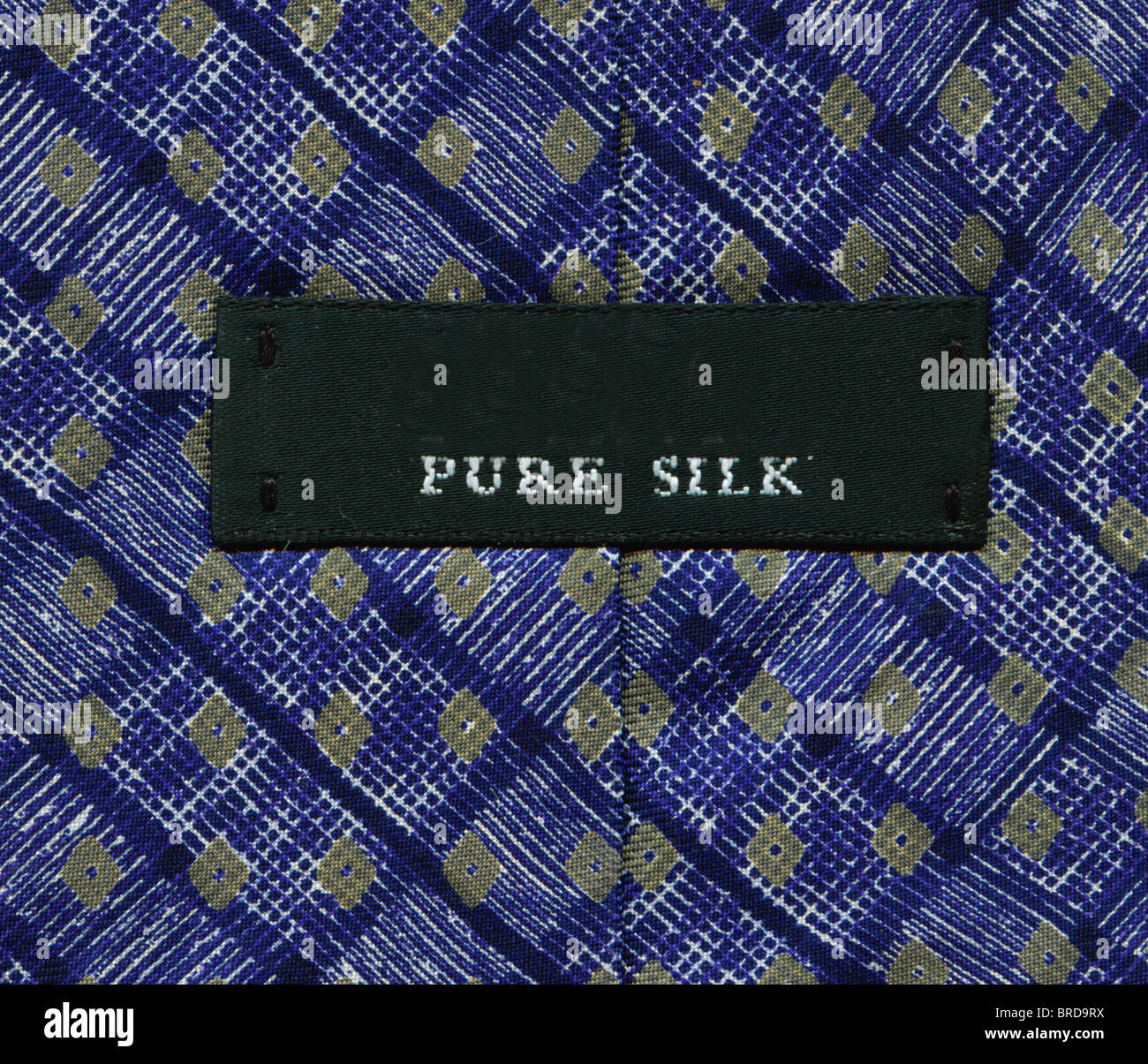 Label Silk men's tie Stock Photo - Alamy