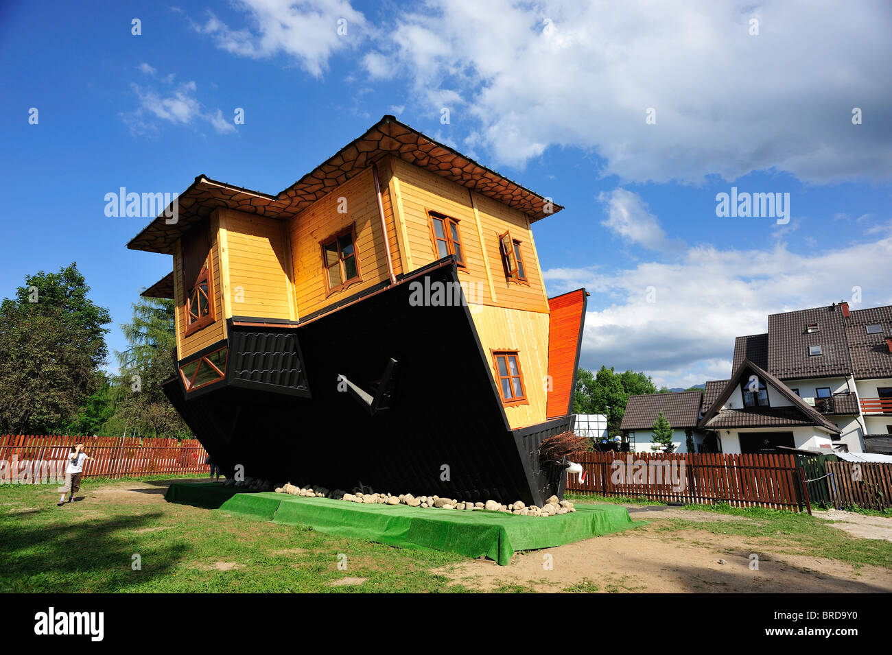 Zakopane, up side down house Stock Photo - Alamy