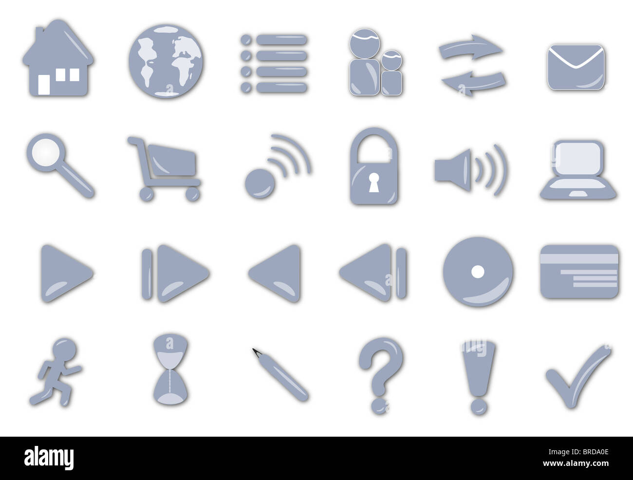 A set of various web icons. Very useful for website templates. All ...