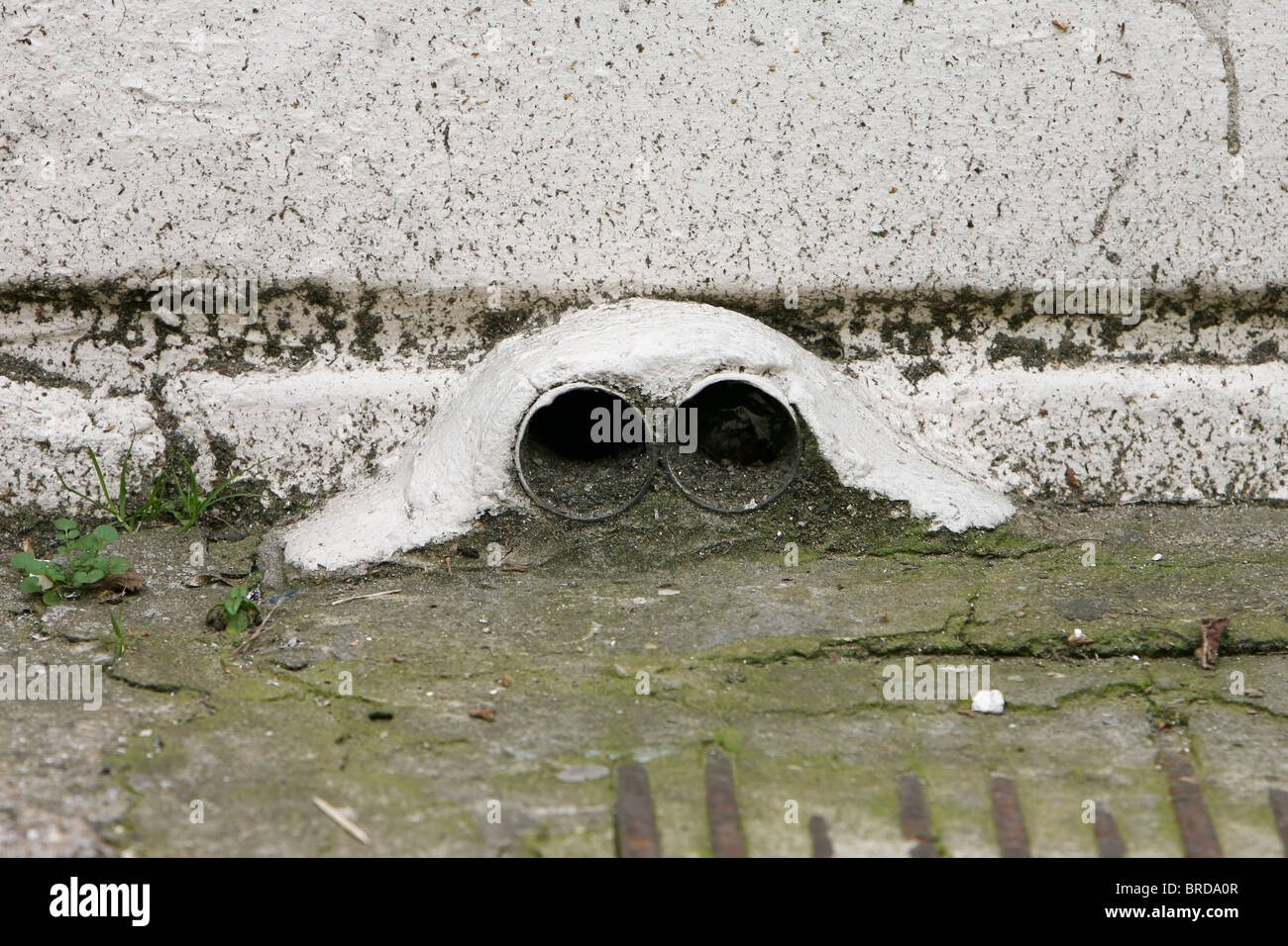 An storm run off gutter on a London building Stock Photo - Alamy