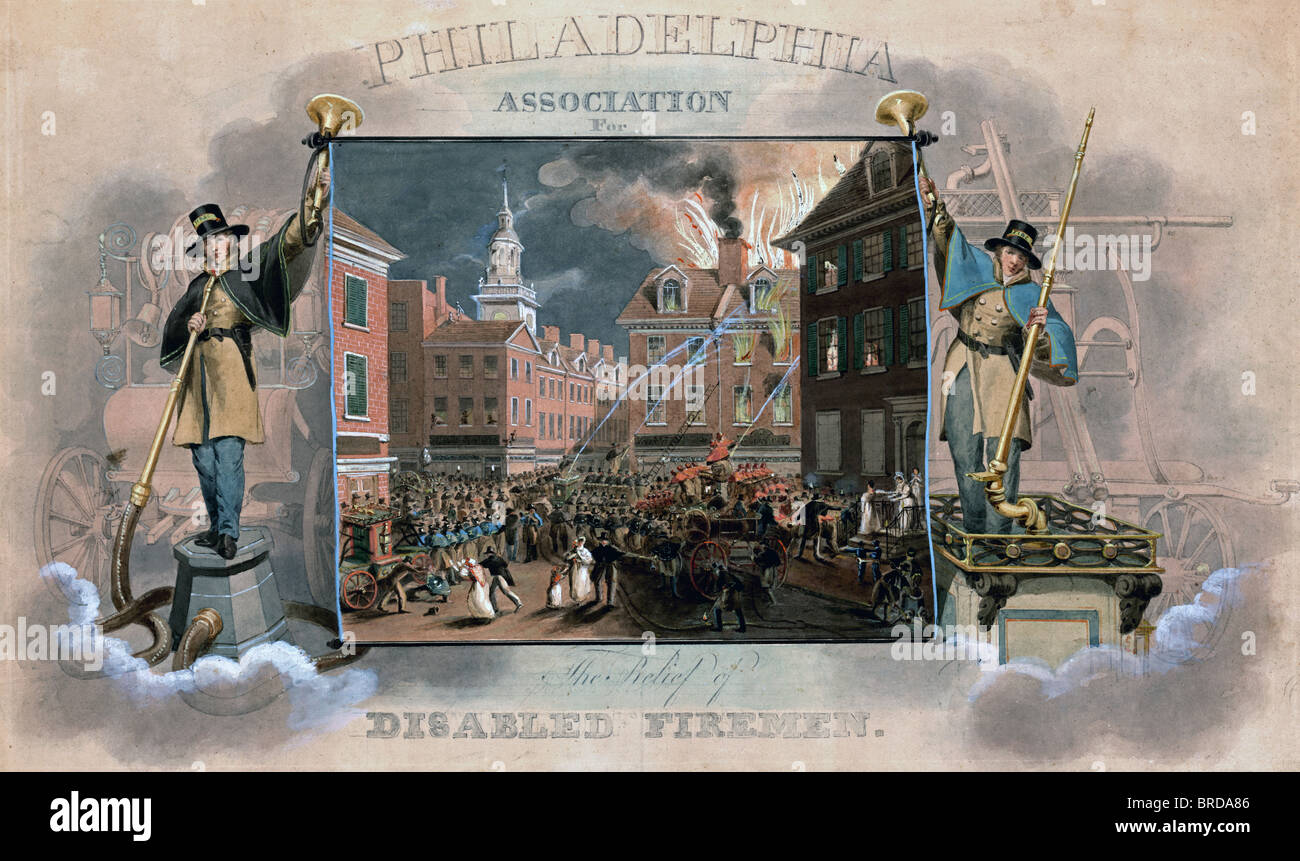 Philadelphia Association for the Relief of Disabled Firemen design ...