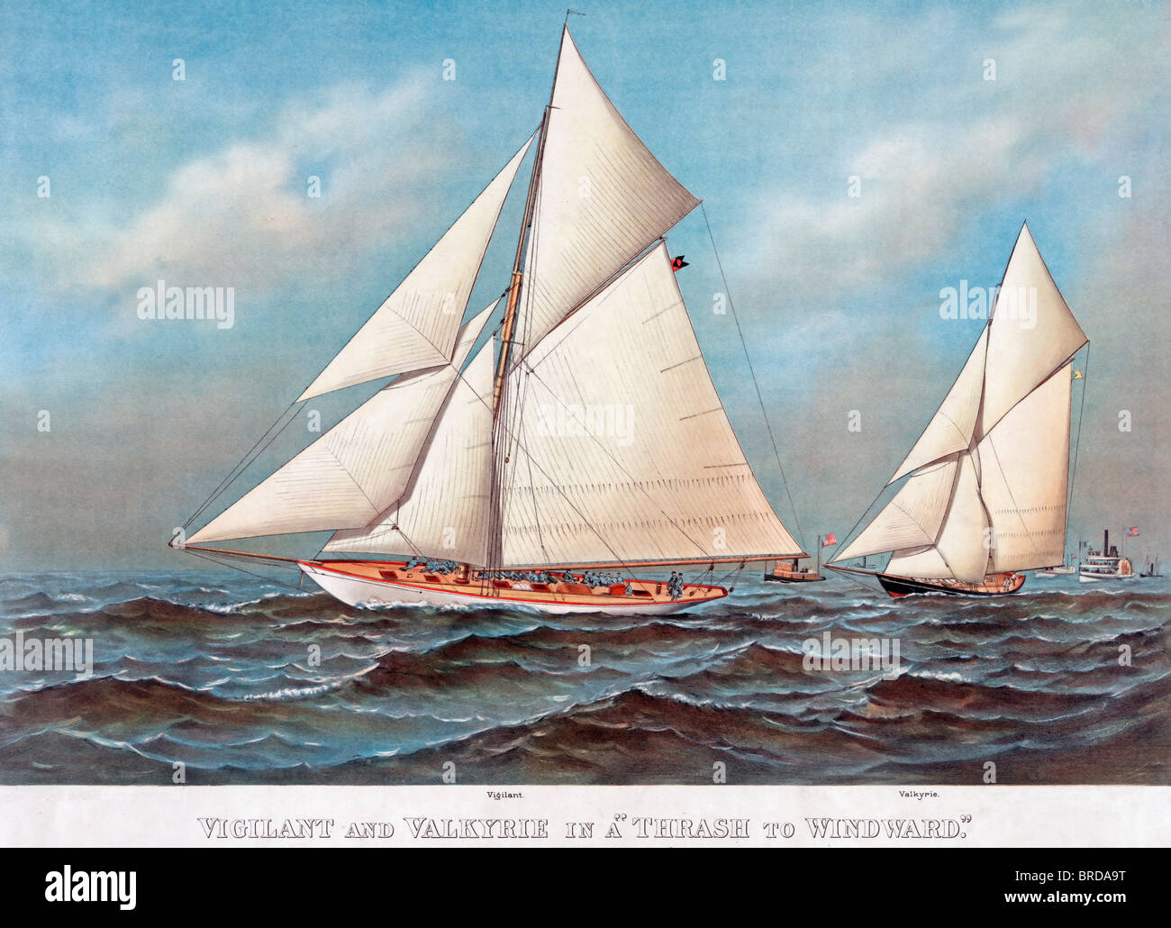 Valkyrie yacht hi-res stock photography and images - Alamy