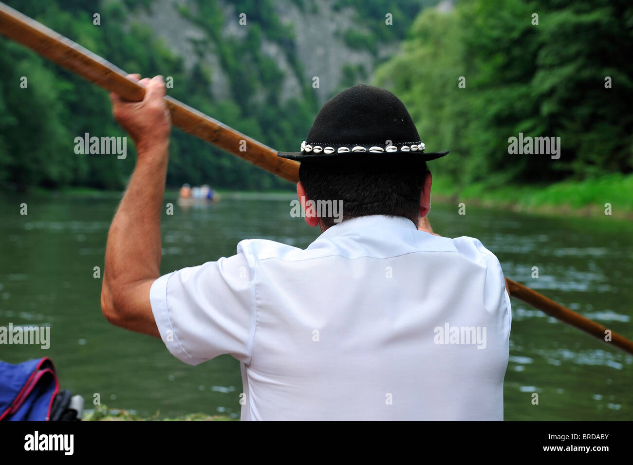 Poland Rafting in Pieniny on Dunajec river Stock Photo - Alamy