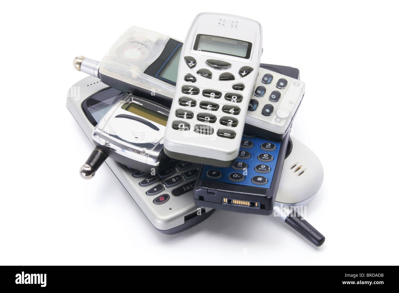 Stack of Mobile Phones Stock Photo - Alamy