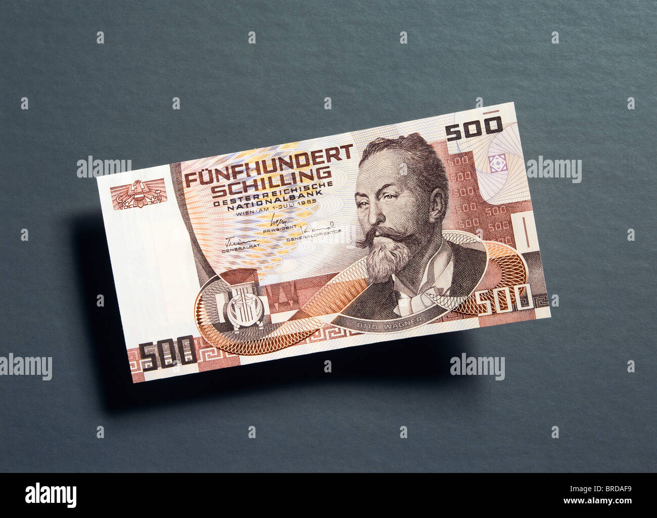 500 austrian schilling banknote hi-res stock photography and images - Alamy