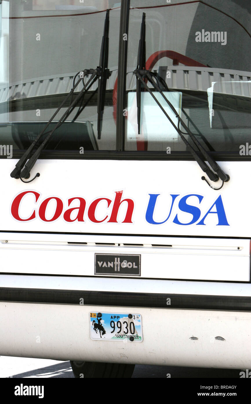 "coach USA" coach at terminal for Ocean liner passengers. L.A. port ...