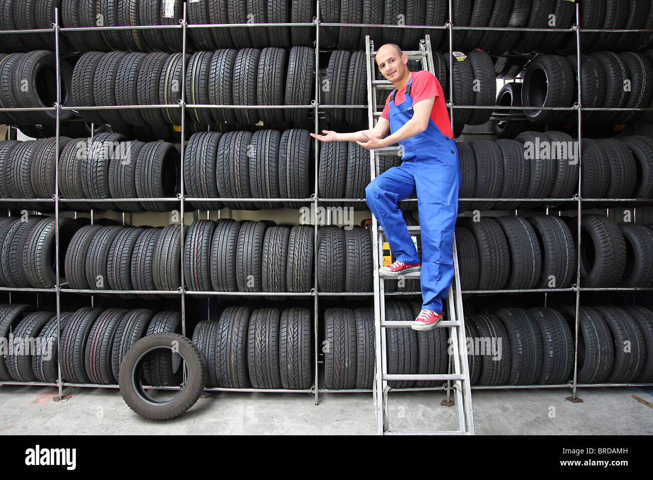 The ladder of tyre hi-res stock photography and images - Alamy
