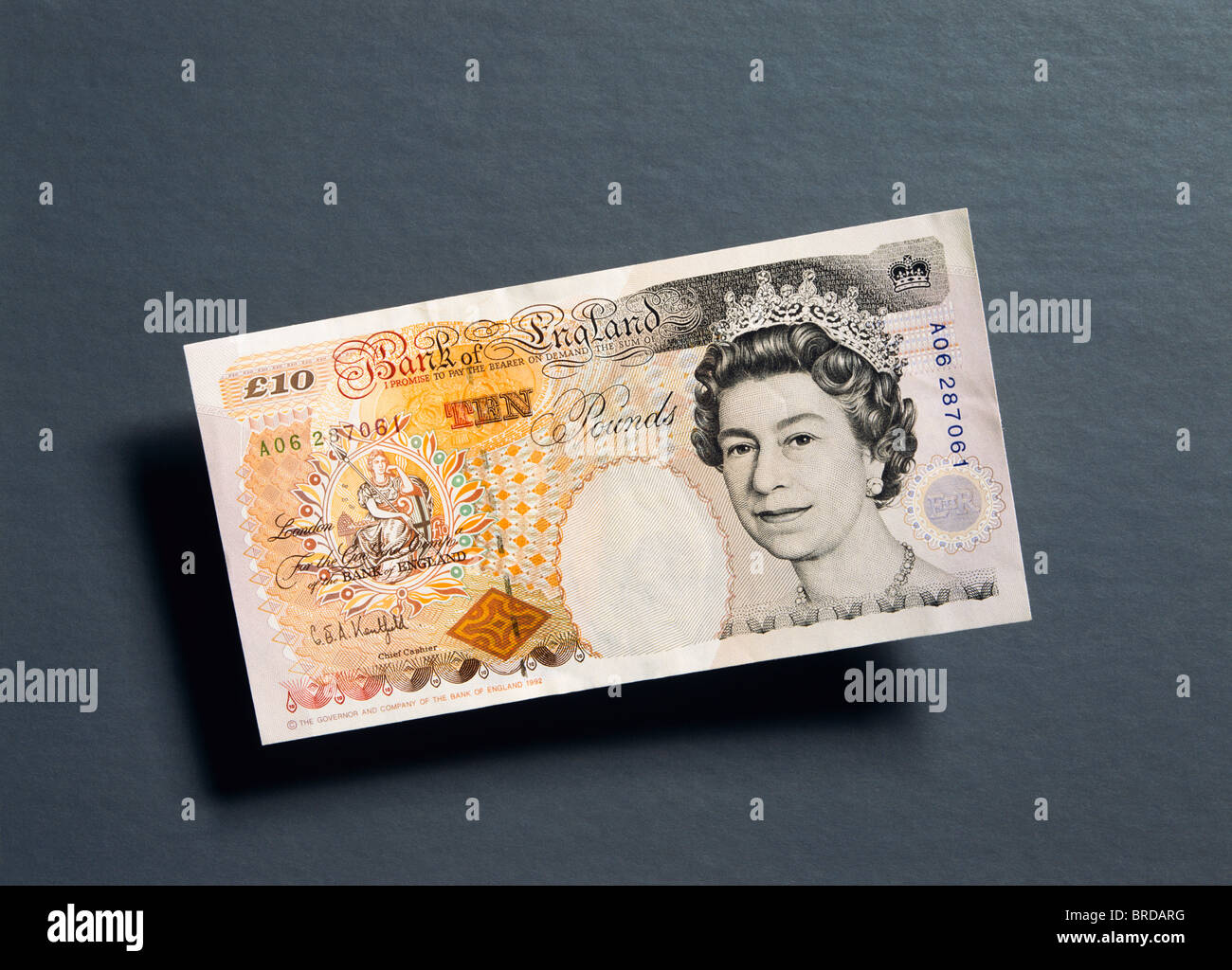 Former 10 British Pounds note Stock Photo - Alamy