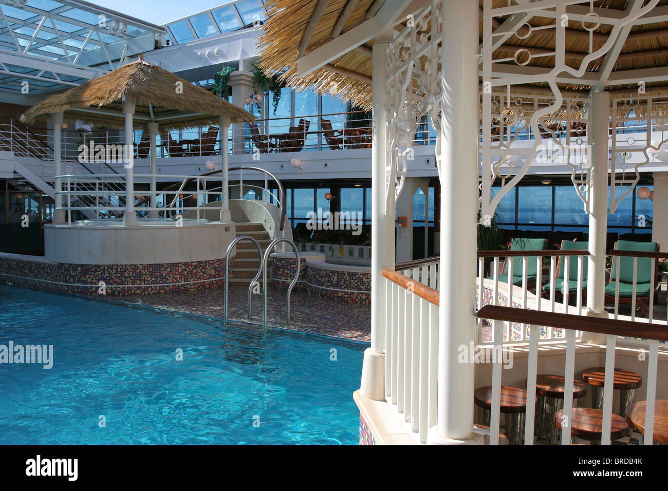 one of many Swimming pools on passenger ship "Island Princess Stock ...