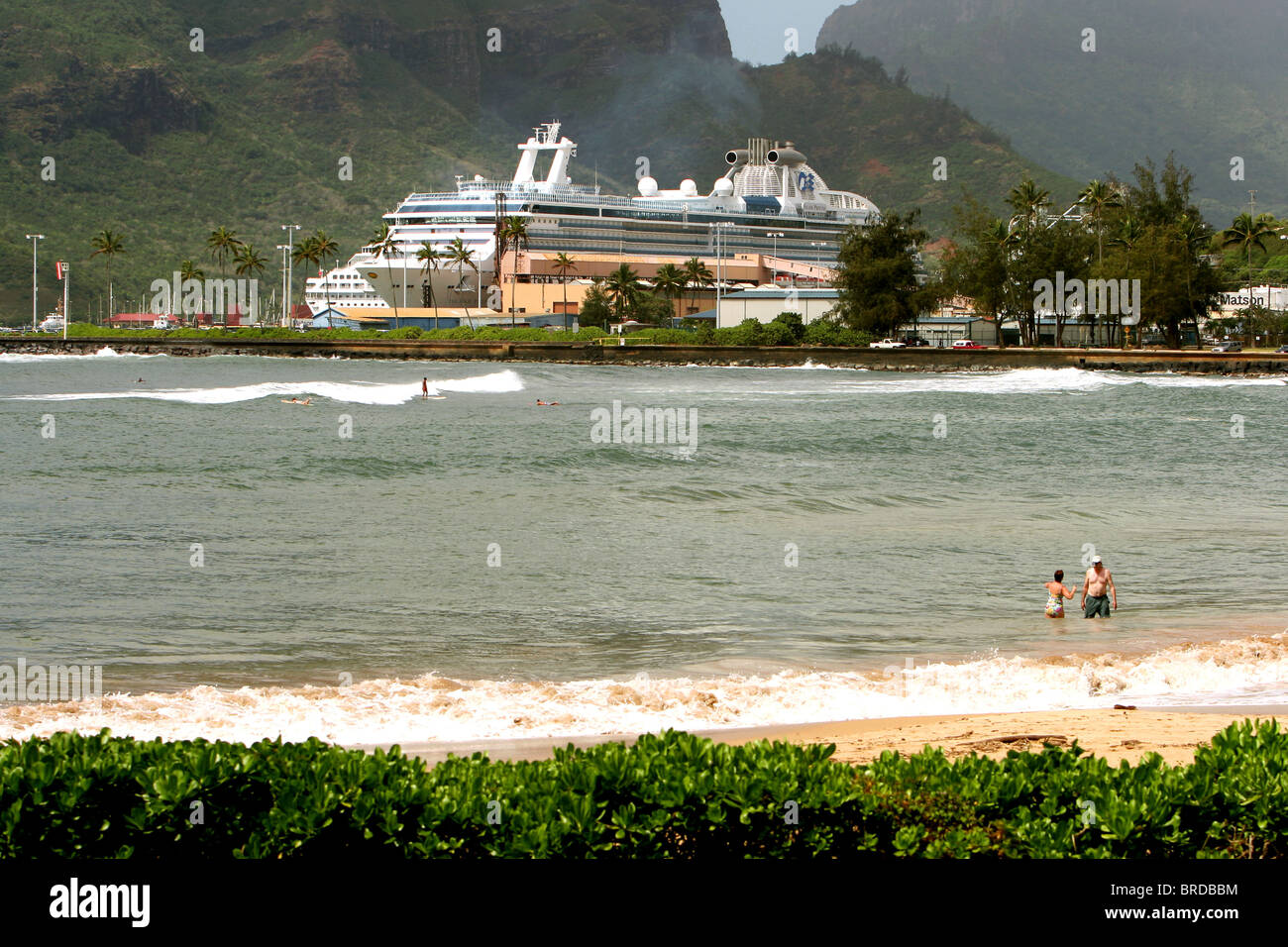 "island Princess" berthed at deep water berth.Nawiliwili Harbour,Kauai ...