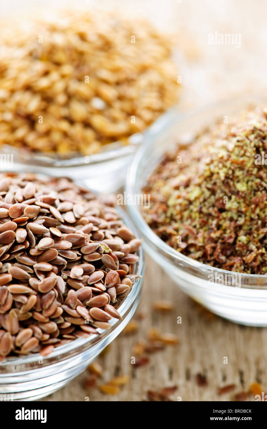 Ground flax seed hi-res stock photography and images - Alamy