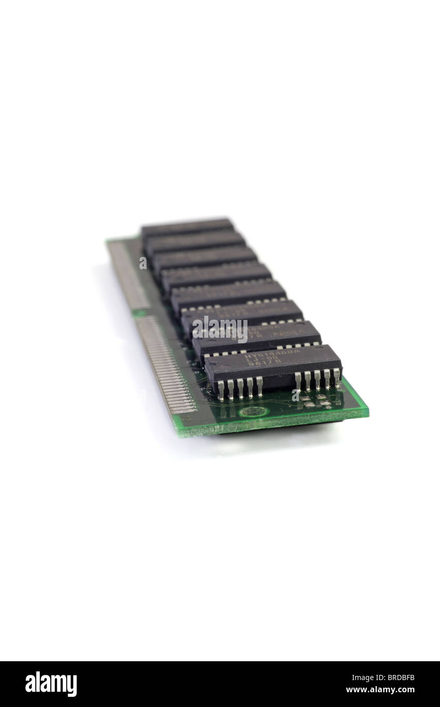 A single random access memory. All isolated on white background Stock ...