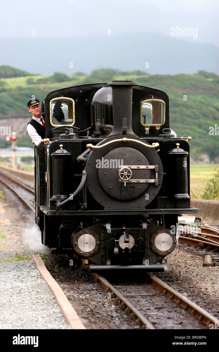 Steam tank Engines on the welsh Ffestiniog railway rural train service ...