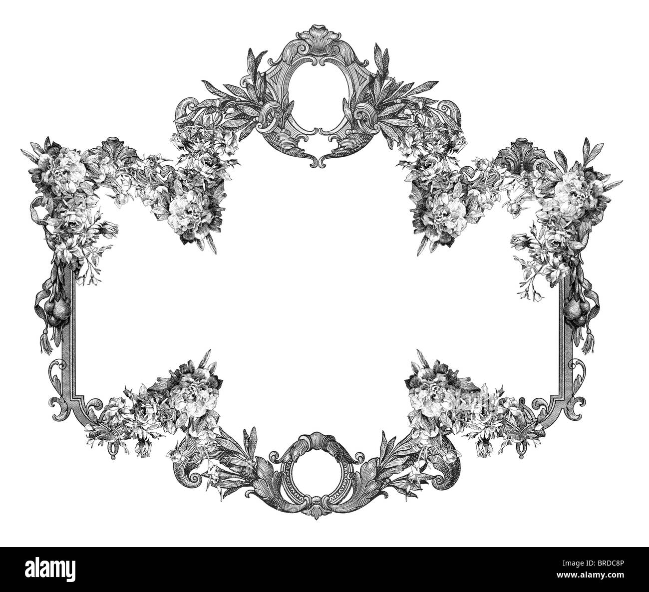 Luxuriously illustrated old victorian frame Stock Photo - Alamy
