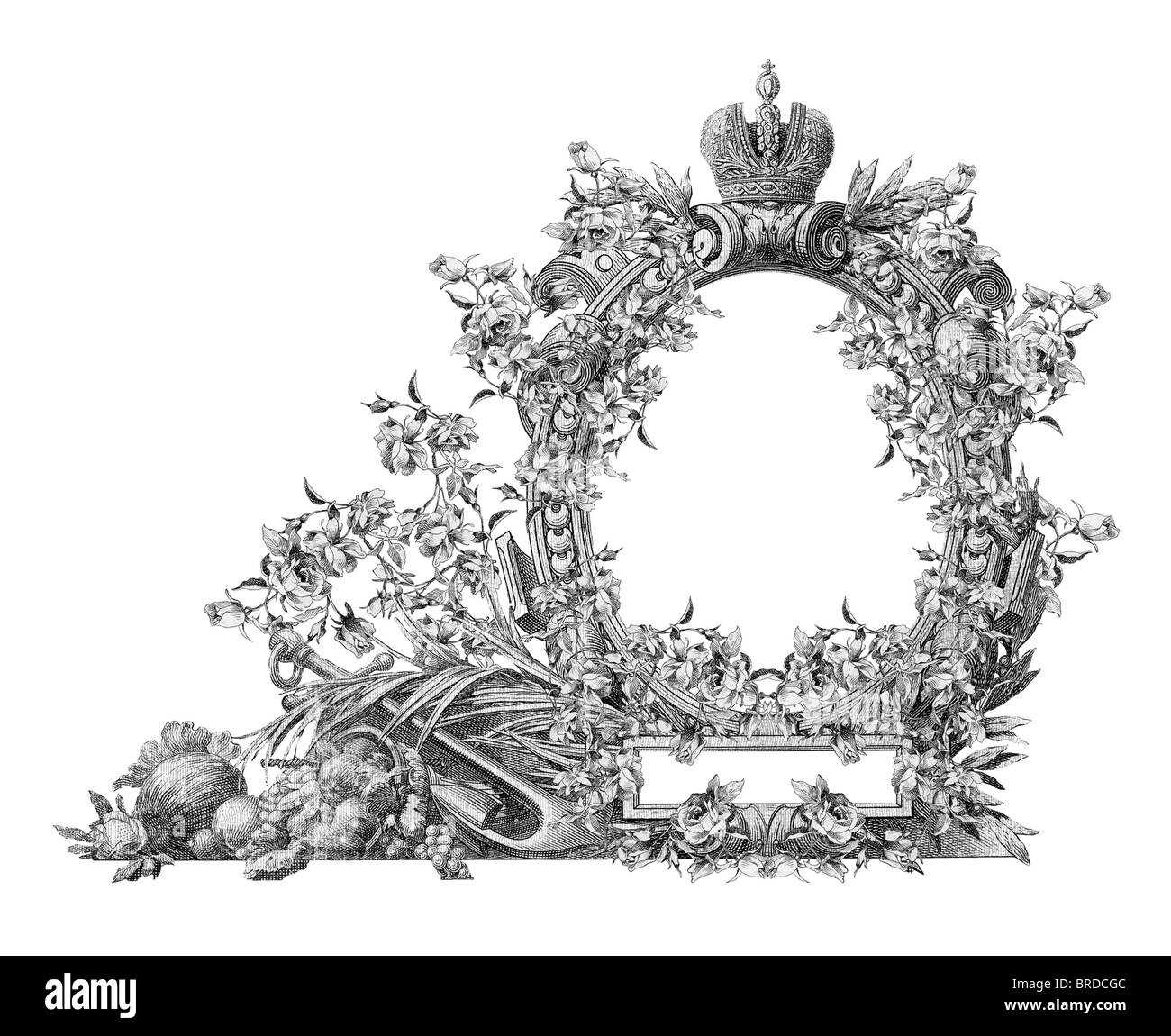 Luxuriously illustrated old Victorian frame Stock Photo - Alamy