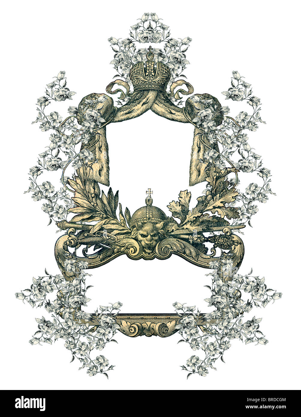 Luxuriously color illustrated old Victorian frame Stock Photo - Alamy