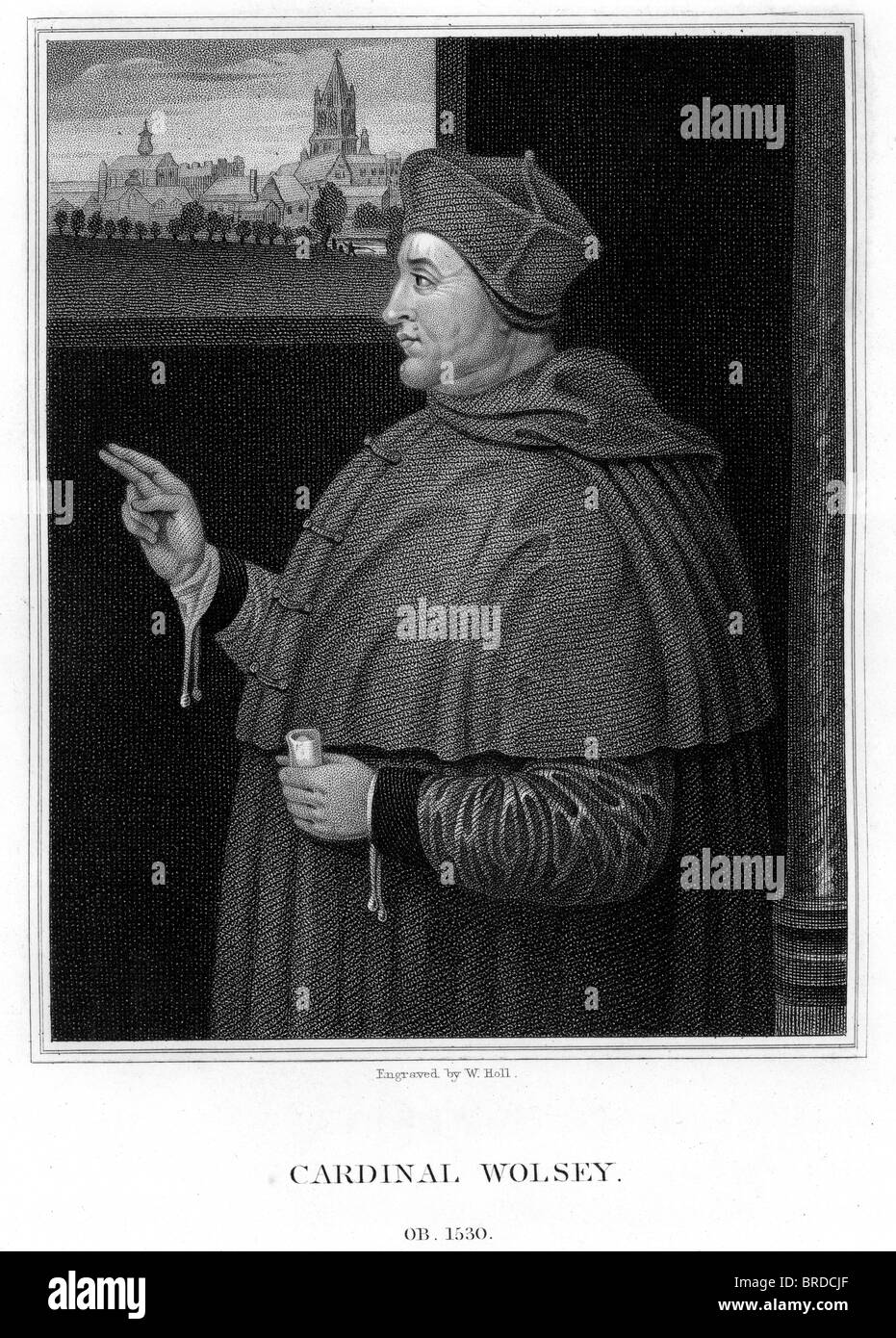 Cardinal Thomas Wolsey an English priest and a cardinal of the Roman ...