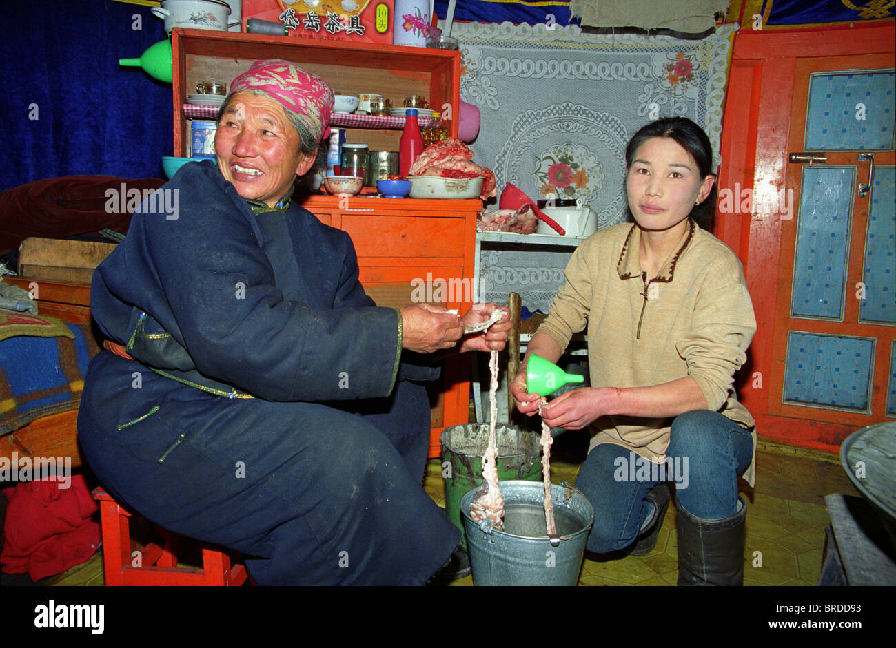 Mongolia mongolie Mongolie traditional dress native people Stock Photo ...