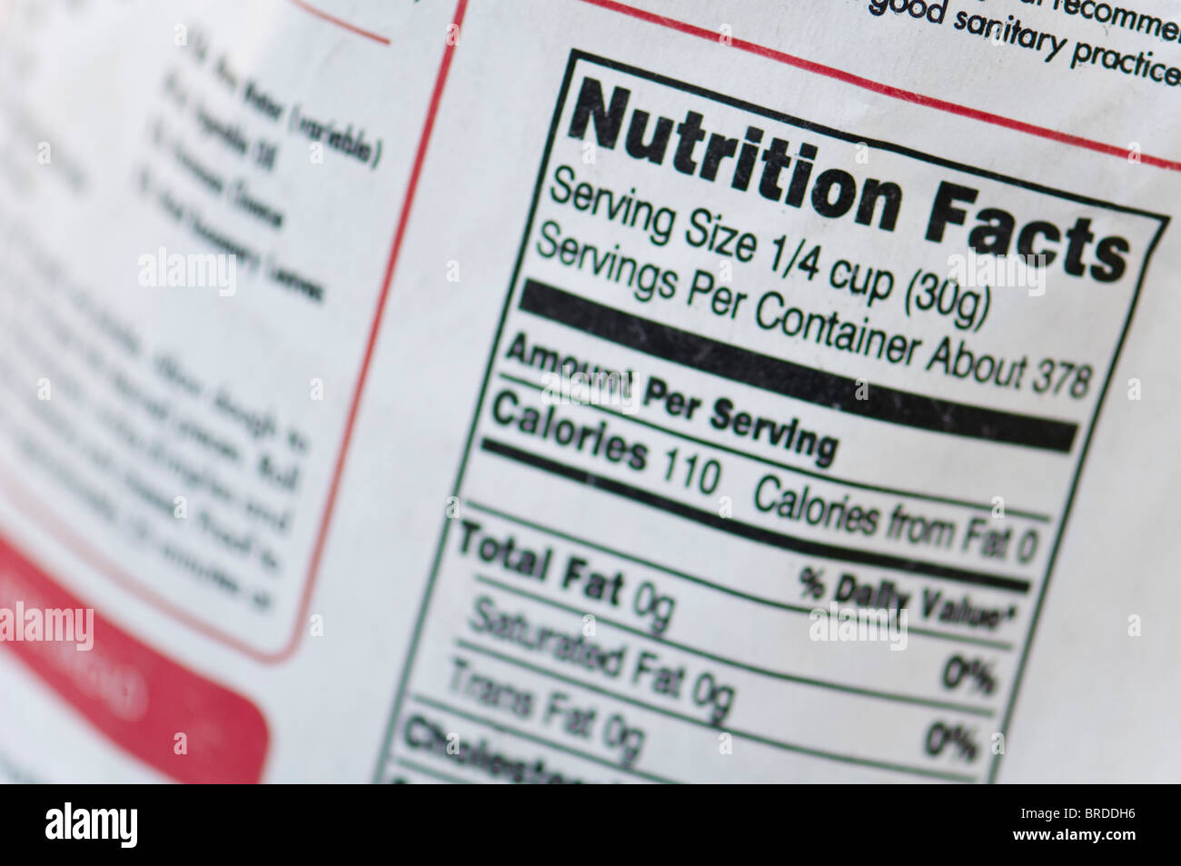 Ingredients label hi-res stock photography and images - Alamy