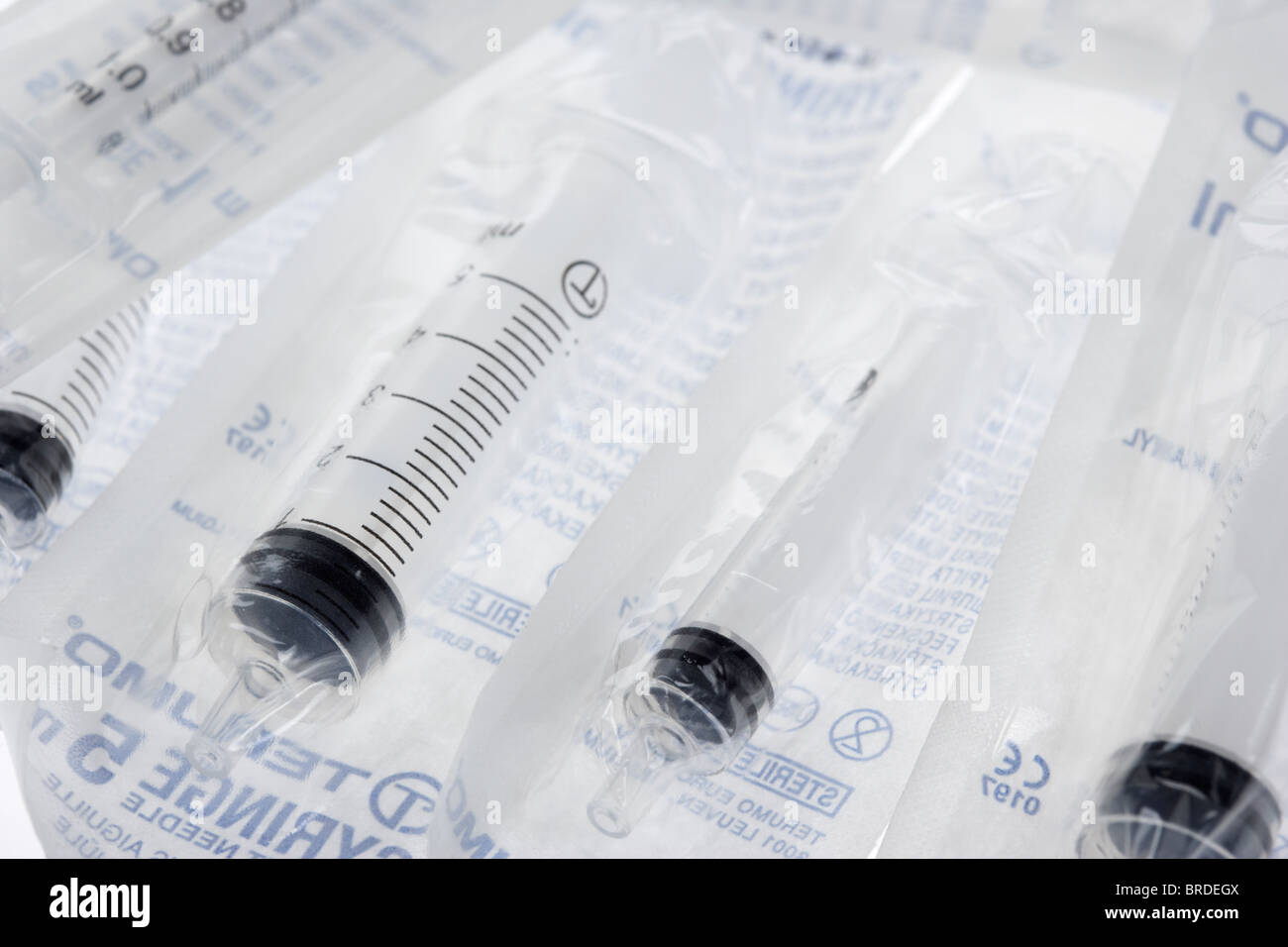 packs of medical syringes Stock Photo - Alamy
