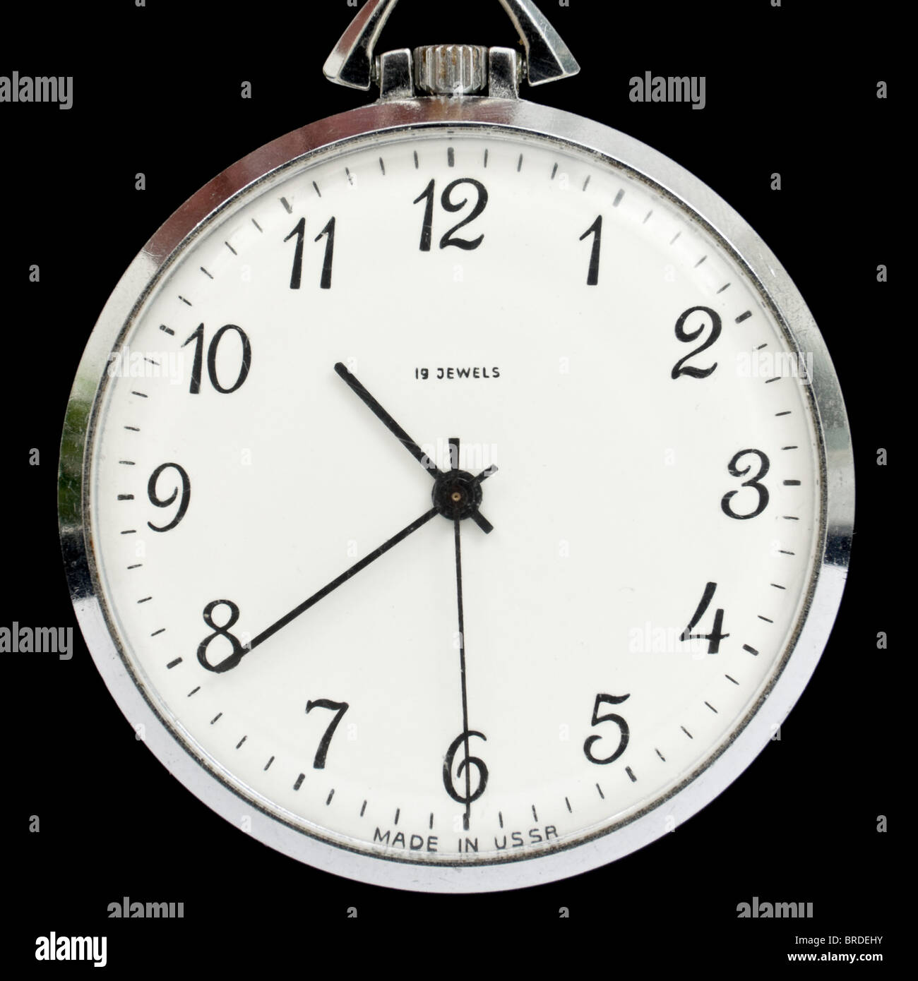 Vintage USSR Russian pocket watch Stock Photo - Alamy