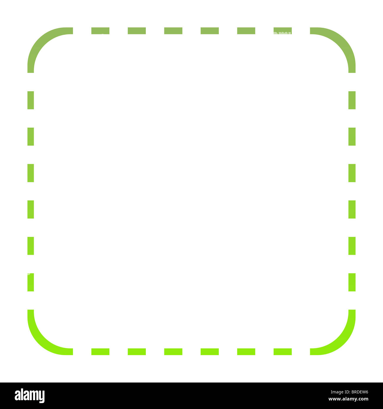 Green Square Outline