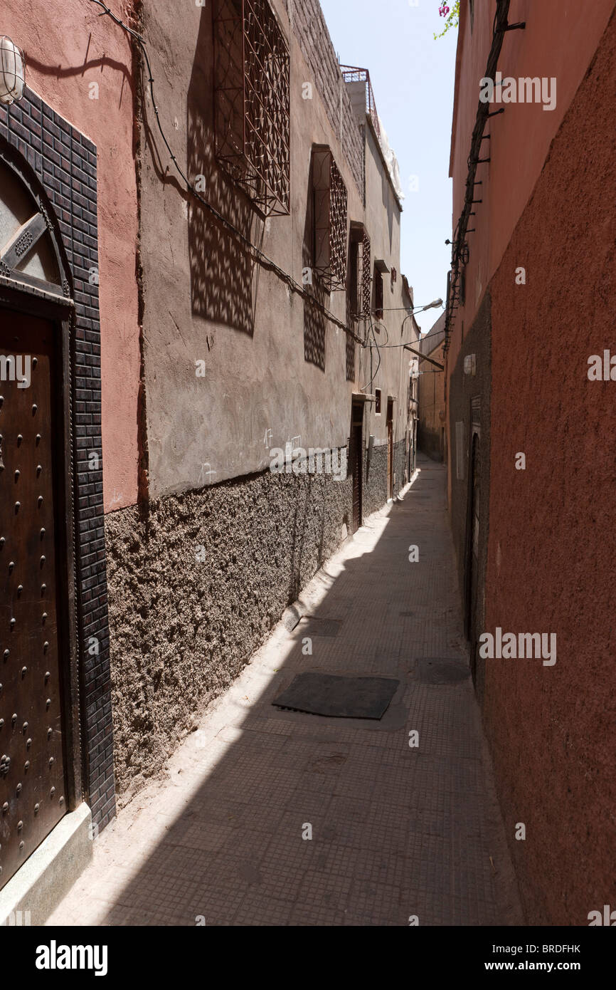 Street in the Marrakech (Marrakesh), Morocco, North Africa, Africa ...